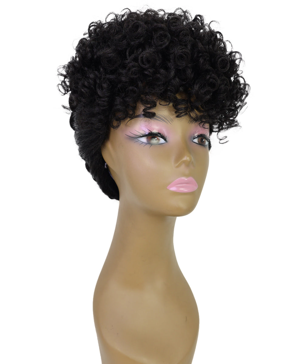 Zala Natural Bounce, Voluminous Texture, 9" Short Curly full Wig for W ...