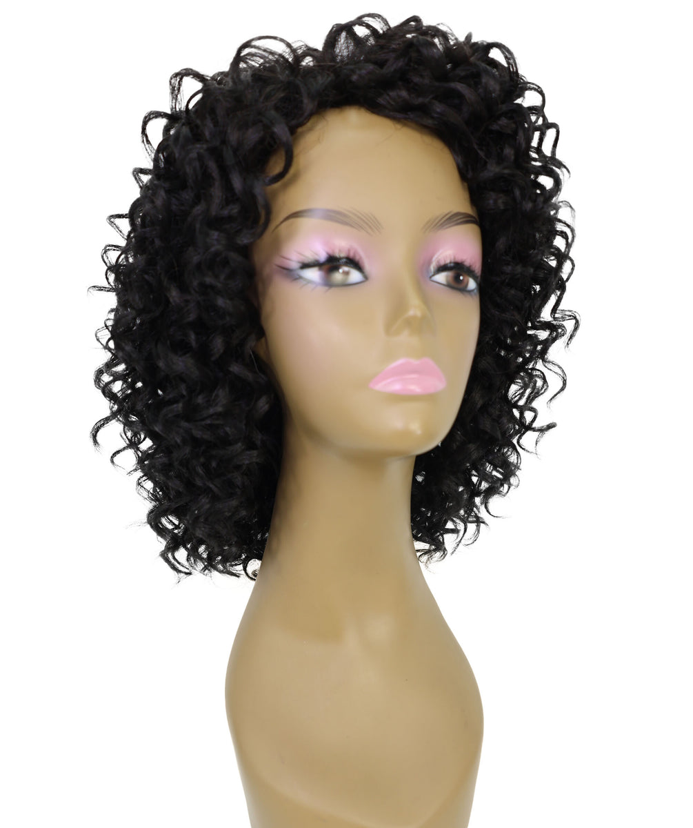 Makena Human Hair Wig Soft, Voluminous Short Curly Wig with Natural Te ...
