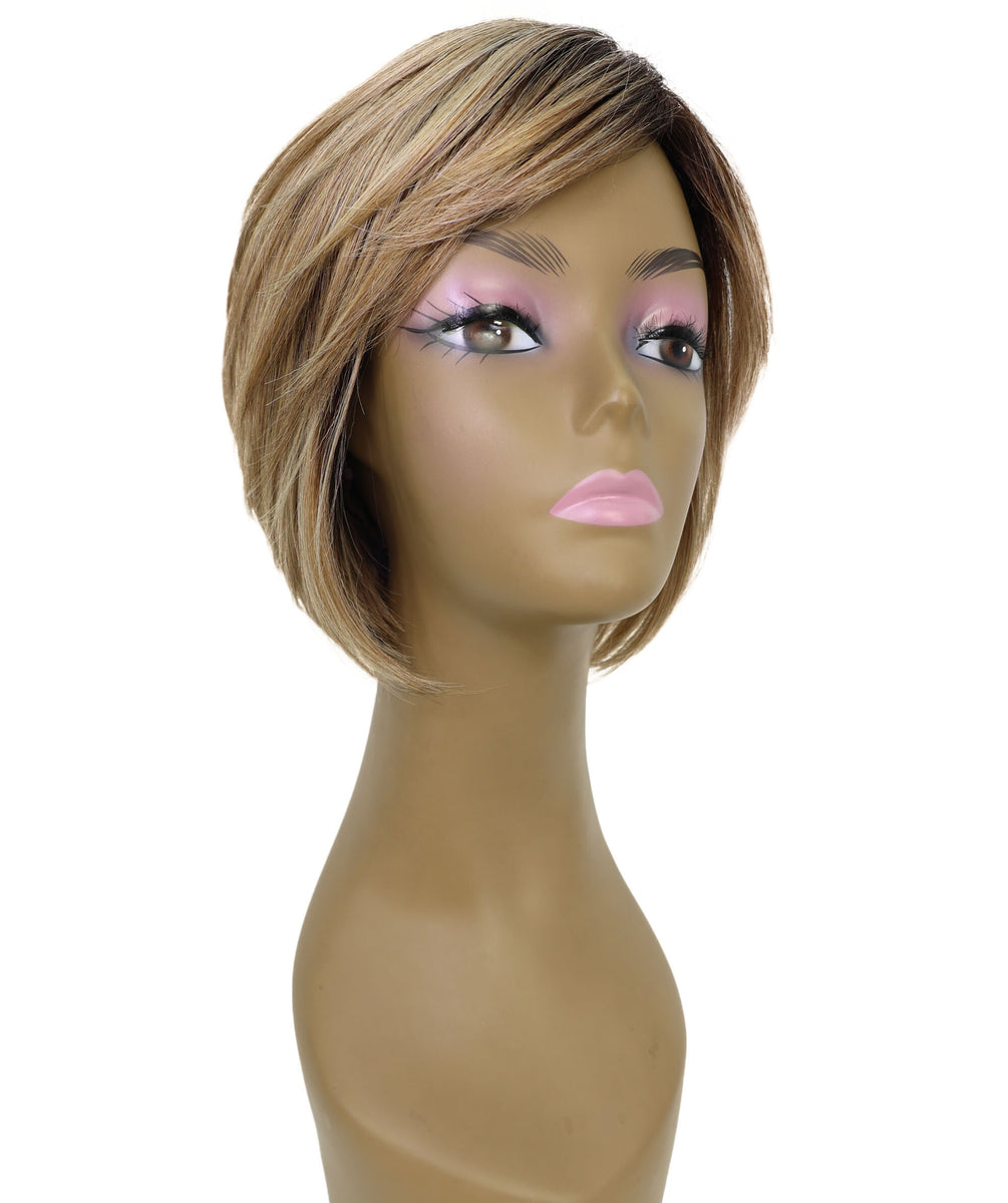Kettcia Sleek Layered Cut with Face-Framing Style Straight Short Bob W ...