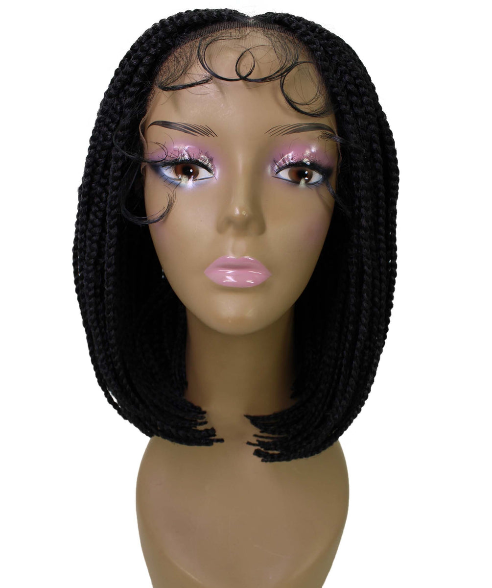 Tiara 12 Inch Synthetic 4x4 Braided Bob HD Lace Wig – luxluxehair