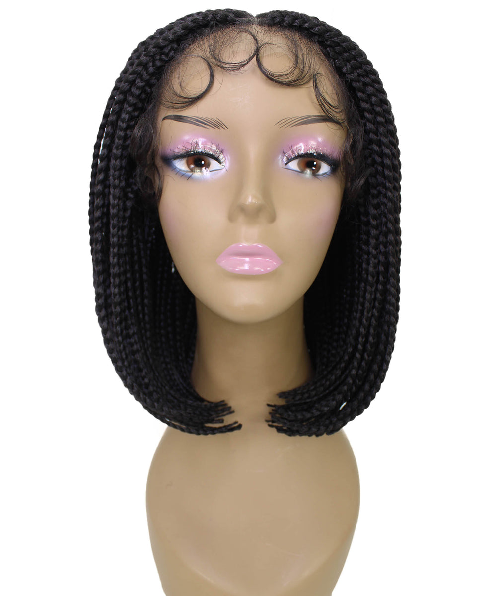 Tiara 12 Inch Synthetic 4x4 Braided Bob HD Lace Wig – luxluxehair